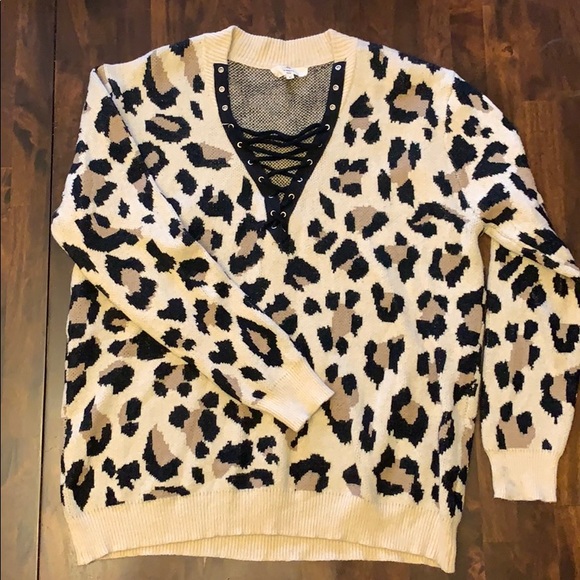 entro | Sweaters | Leopard Print Sweater | Poshmark